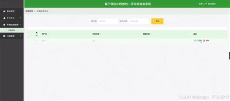 开题报告 django vue基于微信小程序的二手专辑售卖系统论文 源码 csdn博客