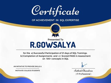 Gowsalya R On Linkedin Sql Databases Datamanagement