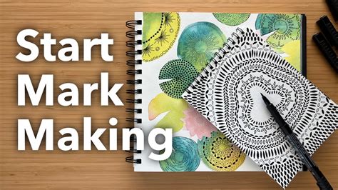 How To Start Mark Making Sketchbook Ideas Youtube