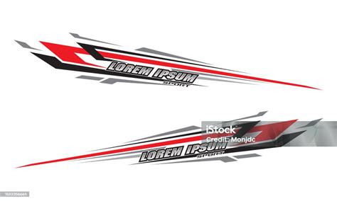자동차 벡터를 위한 랩 디자인 스포츠 줄무늬 자동차 스티커 검은 색 튜닝을 위한 레이싱 데칼 0명에 대한 스톡 벡터 아트 및 기타 이미지 Istock