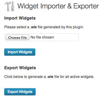 Exportar E Importar Widgets En WordPress Blog De Hosting WordPress