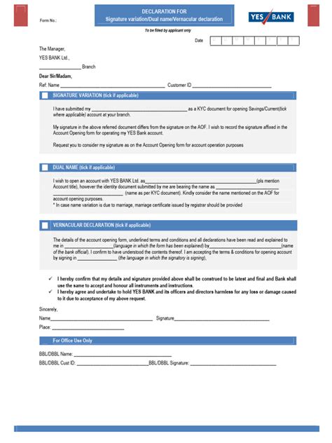 Signature Variationdual Namevernacular Declaration Pdf Signature