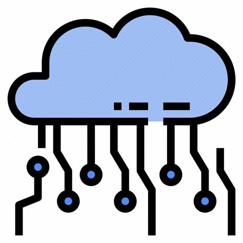 Cloud Compute Connection Data Network Server Icon Download On
