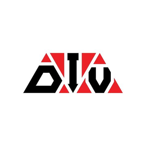 Premium Vector Div Triangle Letter Logo Design With Triangle Shape