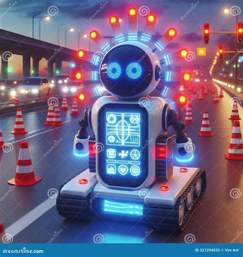 172 115 Traffic Management Robot A Robot Designed For Traffc Stock