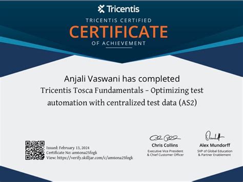anjali vaswani on linkedin tosca tricentis