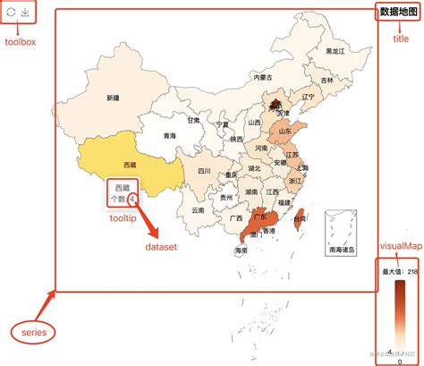 React中使用echarts来绘制中国地图我们可以看到有些场景需要用地图来展示数据，做地理区域数据的可视化，比如想看全 掘金