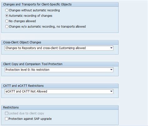 Sap Basis Client Administration