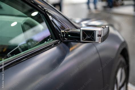 Foto Stock Side Camera Replacing The Side Mirror Of A Hyundai Ioniq 6 Electric Car Adobe Stock