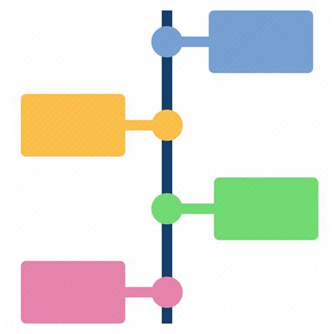 Timeline Workflow Flow Chart Diagram Graph Analytics Icon