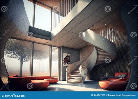Modern Visionary Interior Design Concept With Futuristic Architecture