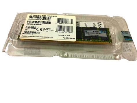 Hp Smartmemory 16gb Ddr3 Sdram Memory Module 627812 B21