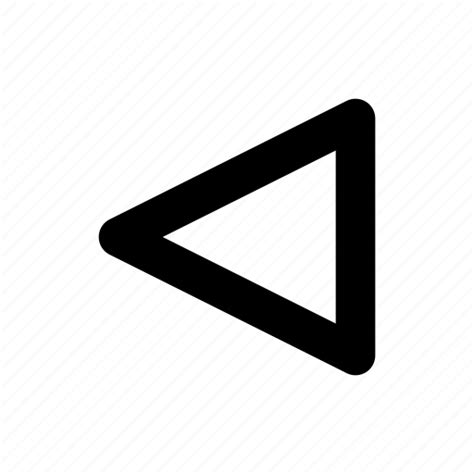 Triangle Arrow Left Icon Download On Iconfinder