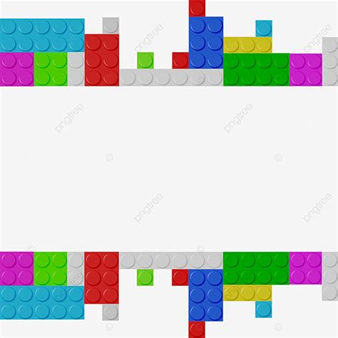 다채로운 블록 테두리 벡터 Png 벡터 블록 경계 장난감 Png 일러스트 및 벡터 에 대한 무료 다운로드 Pngtree