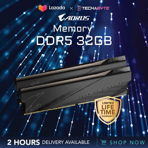[fast Ship] Gigabyte Aorus Ddr5 32gb 2x16gb 5200mhz Memory Kit Lazada Singapore