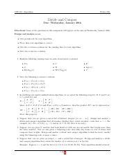 Divide And Conquer Homework Pdf CPE 349 Algorithms Winter 2021