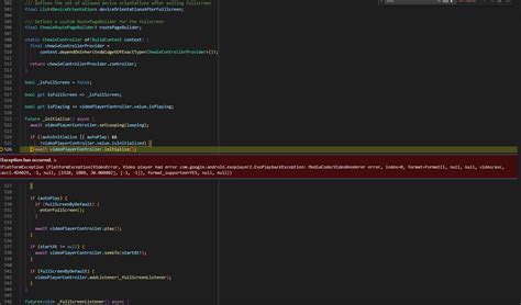Dart Flutter Error Del Reproductor Con El Paquete Chewie Stack Overflow En Español