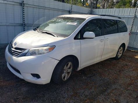 2014 TOYOTA SIENNA LE For Sale SC NORTH CHARLESTON Mon Feb 05 2024 Used Repairable