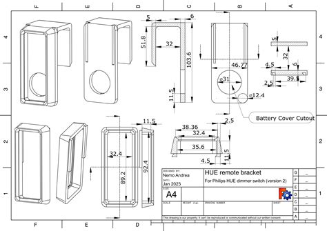 HUE Dimmer Remote V2 Bracket By Nemo Andrea Download Free STL Model Printables Com
