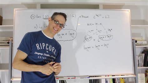 4 Fonctions Exponentielles Et Logarithmiques Les Lois Des Log 2 Le Log Dun Produit Youtube