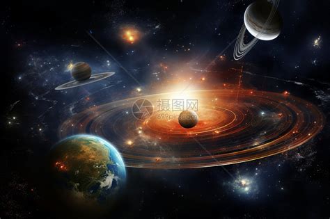 太阳系中的行星插画图片下载 正版图片600703035 摄图网