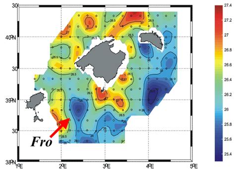 Distribution Of Potential Density At 100 M Depth Download Scientific Diagram
