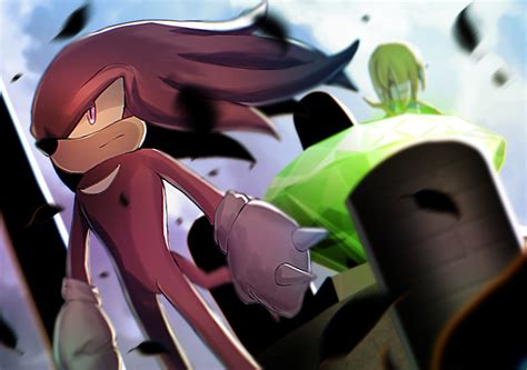 Knuckles The Echidna And Tikal The Echidna Sonic And 1 More Drawn By