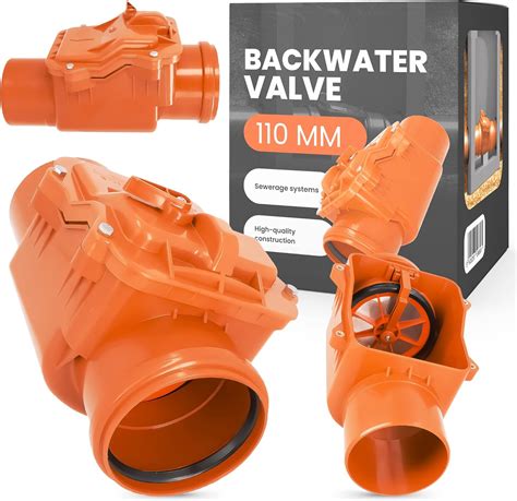 Terugslagklep Dn 110 Pvc Voetklep Afsluitklep Terugslagsluiting Voor Rioolbuizen Riolering