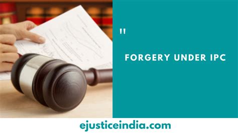 Forgery Under Ipc E Justice India
