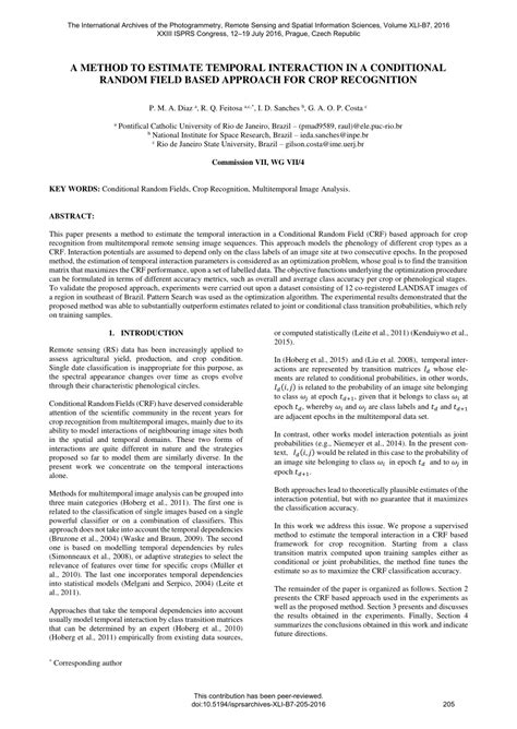 Pdf A Method To Estimate Temporal Interaction In A Conditional Random