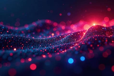 Abstract Binary Code Streams Flowing Data Matrix Binary Software