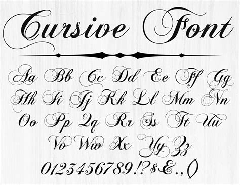 Cursive Font Svg Png Ttf Cursive Letters Wedding Font 60 Off