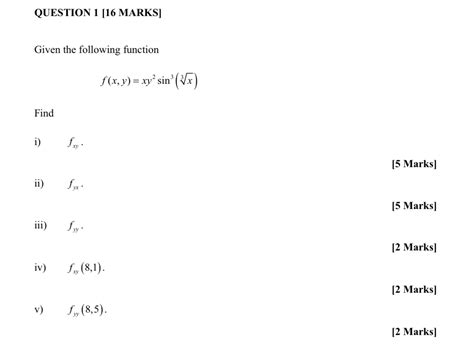 Solved Helpquestion 1 16 ﻿marks Given The Following
