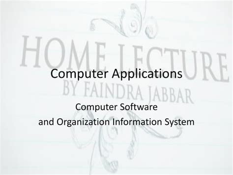 Computer Applications Computer Software Pdf