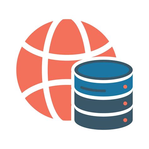 Global Data Analytics Icon Monitoring Big Data Analysis Containing Database 29566632 Vector Art