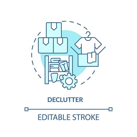 2d Editable Declutter Icon Representing Moving Service Monochromatic Isolated Vector Blue Thin