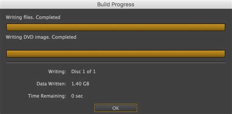 Adobe Encore CS6 Build Progress Writing DVD Image Completed VIDEOLANE COM