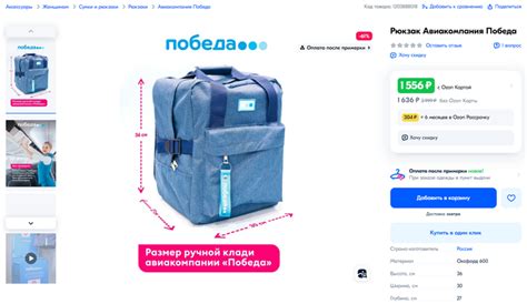 «Победа» выпустила рюкзак под свои габариты ручной клади | Пикабу