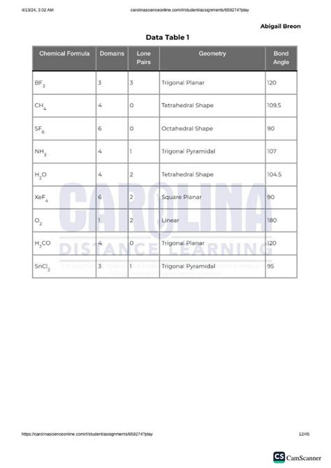 SOLUTION Chem2b Intro Molecules Lab Studypool