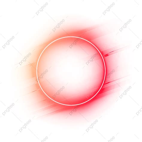 네온 테두리 붉은 조명 효과 결함 원 네온 네온 테두리 원 테두리 Png 일러스트 및 Psd 이미지 무료 다운로드 Pngtree