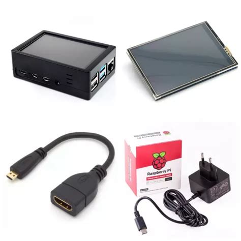 Berrybase Affichage BoÎtier Kit Pour Raspberry Pi 4 B Eur 4108