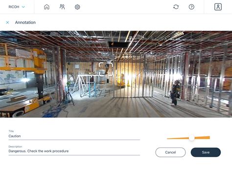 Annotate 360° Image Ricoh360 Projects