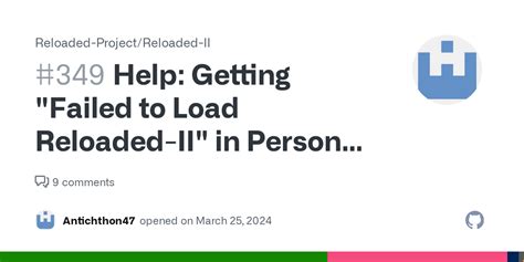 help getting failed to load reloaded ii in persona 3 reload · issue