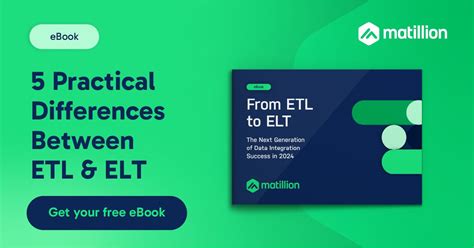 Matillion On Linkedin Ebook From Etl To Elt