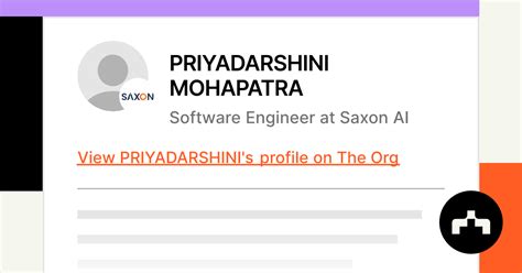 Priyadarshini Mohapatra Software Engineer At Saxon Ai The Org