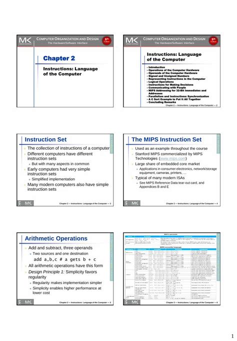 Pdf Instruction Set The Mips Instruction Set Dokumentips