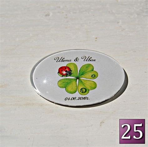 Стъклени Магнити за Гостите на Сватба 2 лв