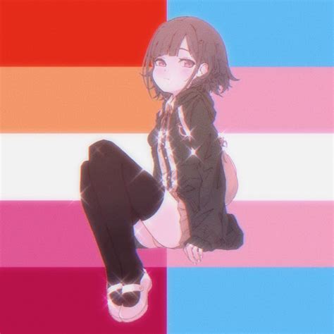 Trans Lesbian Icon Pfp Chiaki Lgbt Pride Art Trans Art Trans Gender