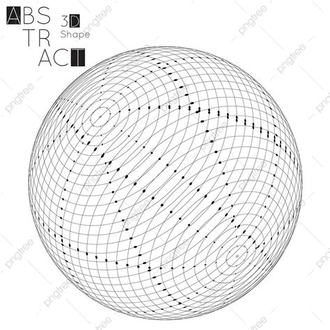 Geometric Abstract Shapes Vector Art Png Abstract 3d Wireframe Geometric Shape Isolated On