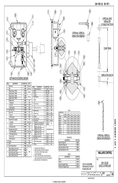 Lever Safety Valve Assembly Drawing